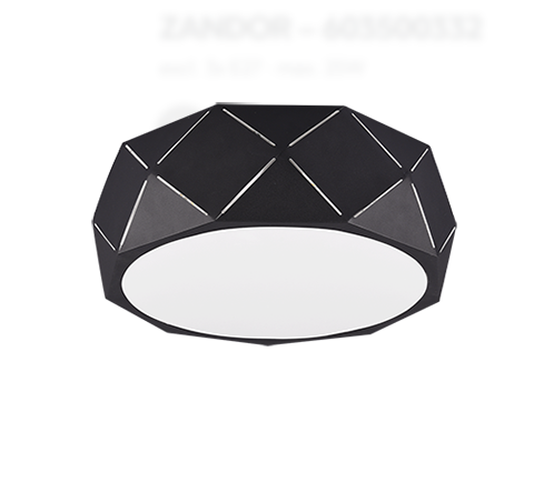 ZANDOR PLAFONJERA/3 CRNO MAT – GRIČ d.o.o. | Trgovina rasvjetnih tijela